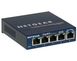 Netgear GS105 5-Port 10/100/1000 Networking Switch - Hubs & Switches ...