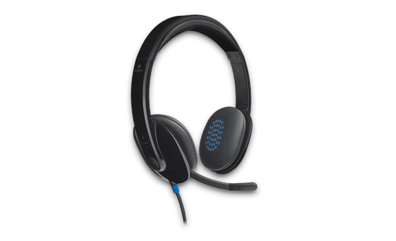 Logitech H540 USB Headset with Noise Canceling Mic - Black (981-000482 ...