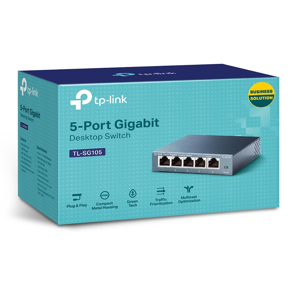TP-LINK TL-SG105 5-Port Gigabit Desktop Switch | TP-Link | Hubs & Switches