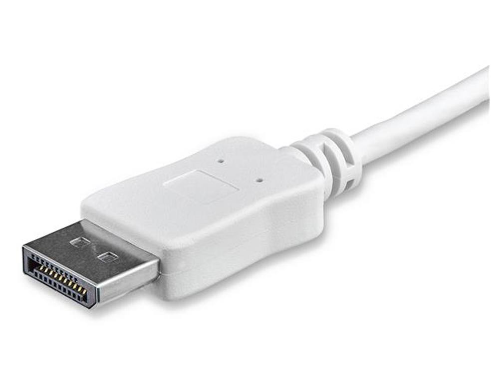 StarTech 1m USB-C to DisplayPort Cable 4K 60Hz White - Monitor Cables ...