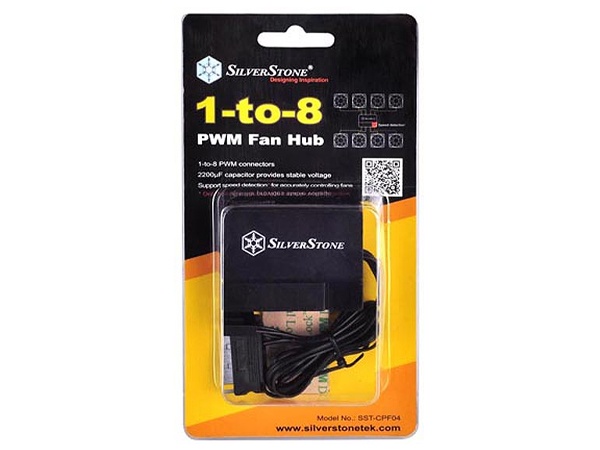SilverStone CPF04 1-to-8 PWM Fan Hub - Case Accessories | SST-CPF04