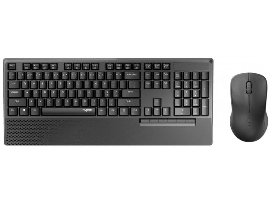 Rapoo X1960 Wireless Spill-resistant Keyboard & Mouse Set with Palm ...