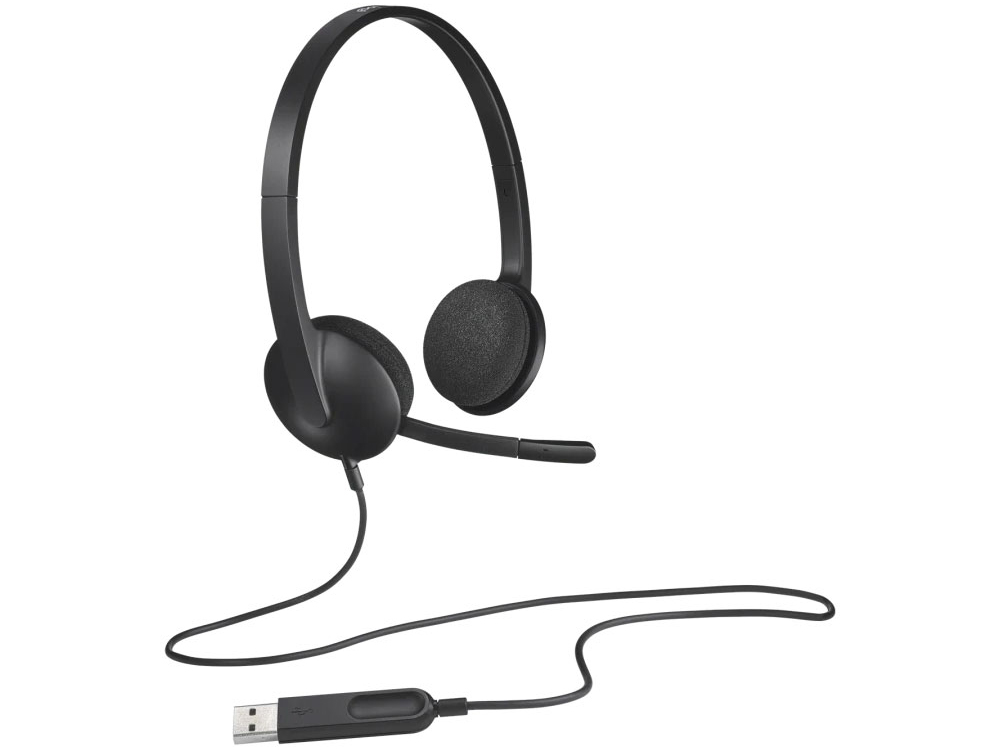 Logitech USB Headset H340 - Black | Headphones & Headsets | Logitech ...