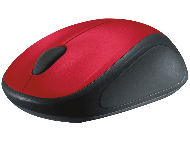 Logitech M235 Wireless Mouse with Compact Contoured Design - Red (910 ...