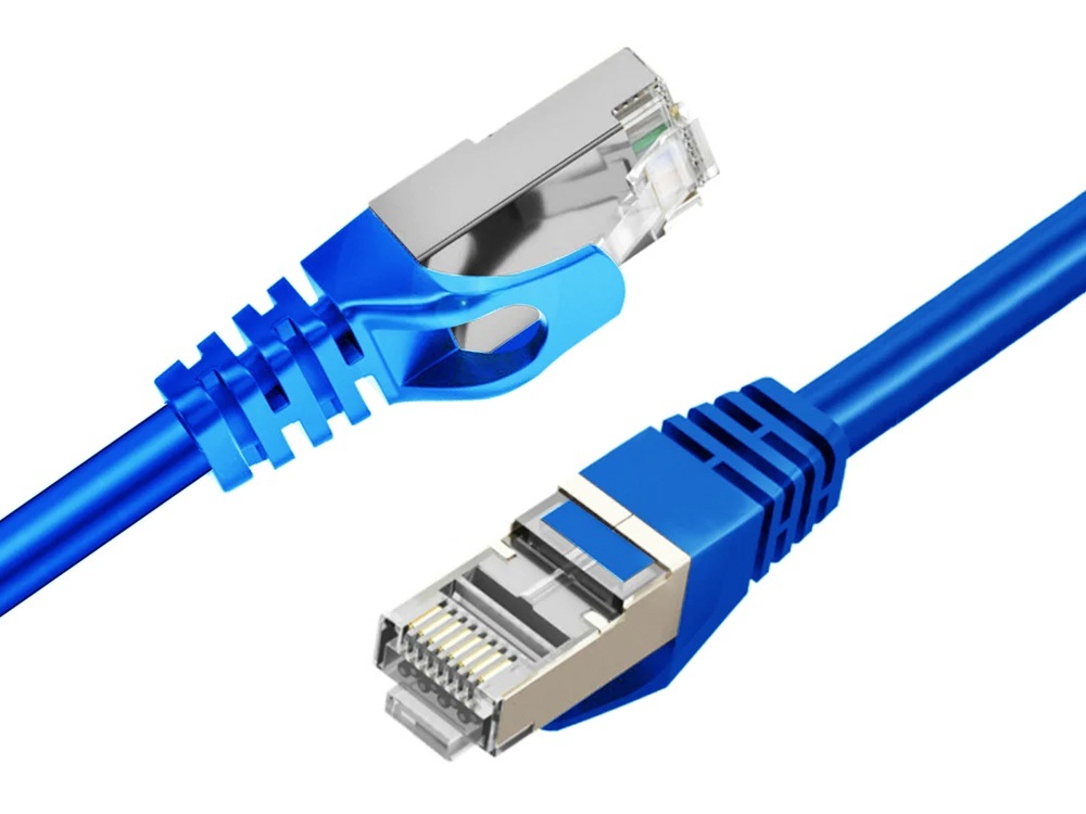 Cruxtec 20m CAT7 10GbE SF/FTP Triple Shielding Ethernet Cable - Blue ...