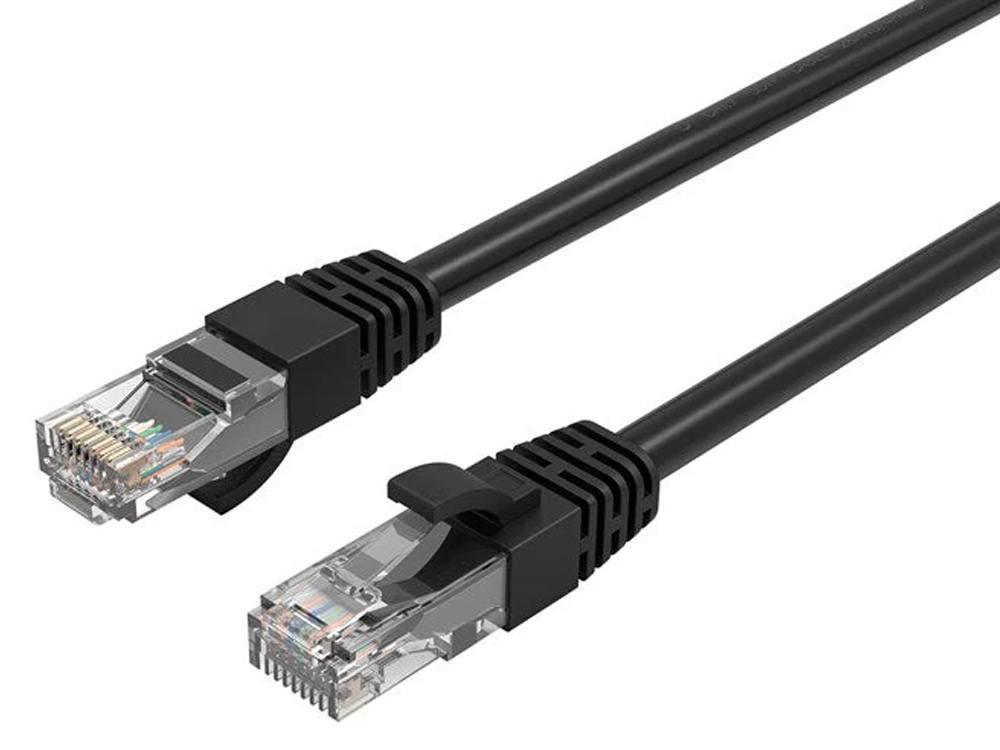 Cruxtec 50m CAT6 10GbE Ethernet Cable - Black | Network Cables | RC6-500-BK