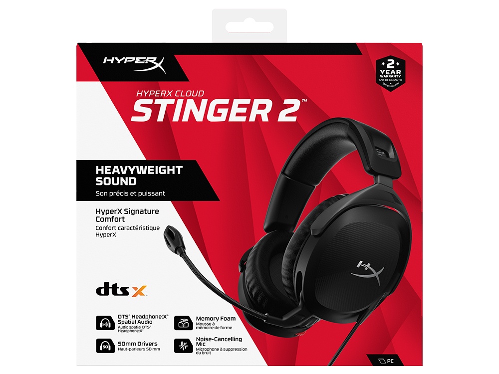 HyperX Cloud Stinger 2 Lightweight Over-Ear Headset - Headphones & Headsets | 519T1AA