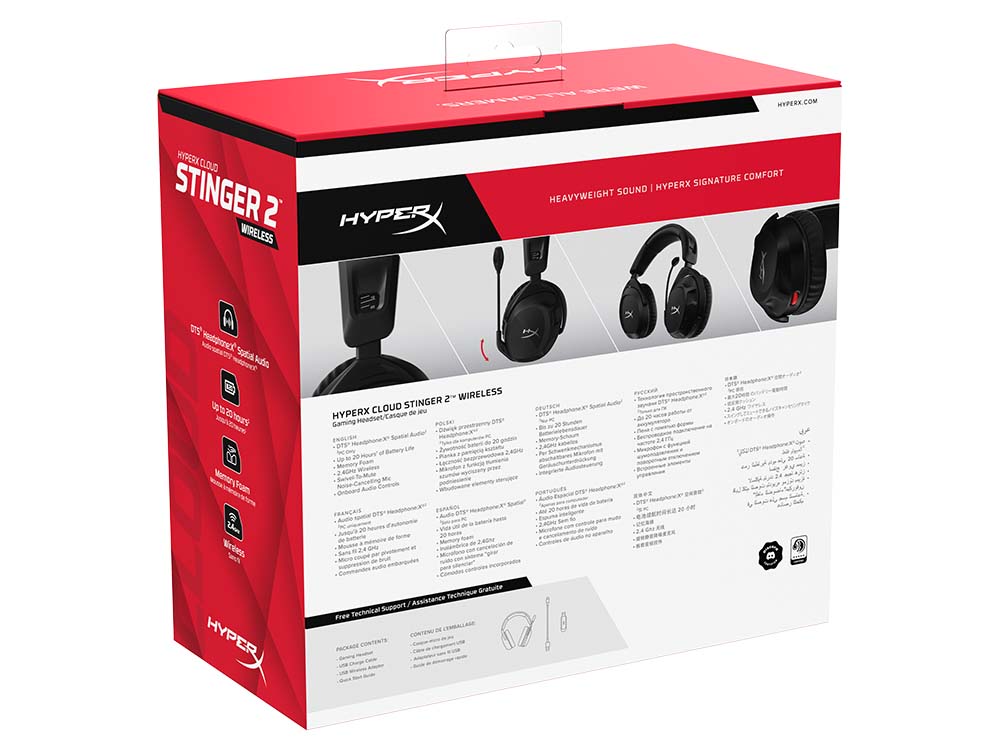 HyperX Cloud Stinger 2 Wireless Gaming Headset - Wireless Headsets ...