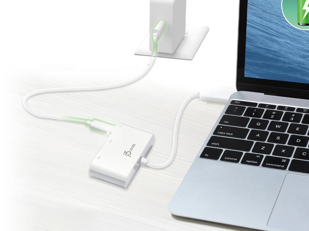 J5create JCA379 USB-C to HDMI & USB 3.0 Docking Station with Power ...