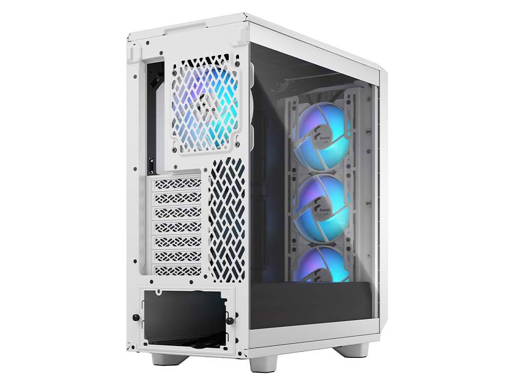 Fractal Design Meshify 2 Compact Rgb Mid Tower Case White Tg Clear Tint Fd C Mes2c 08