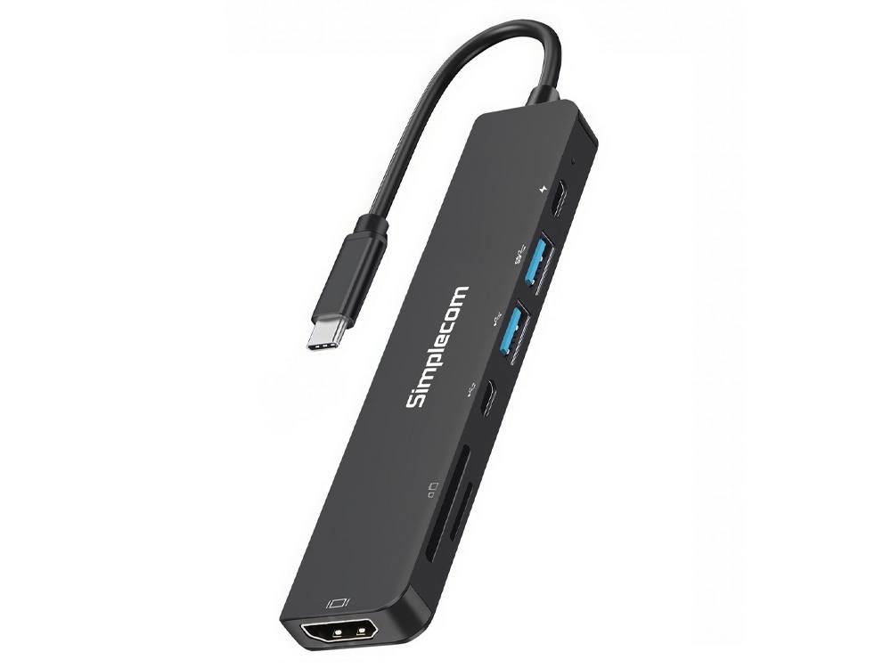 Simplecom CH547 USB-C 7-in-1 Multiport Adapter | Docking Station