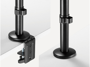 Brateck Premium Aluminum Articulating Dual Monitor Arm - Black ...