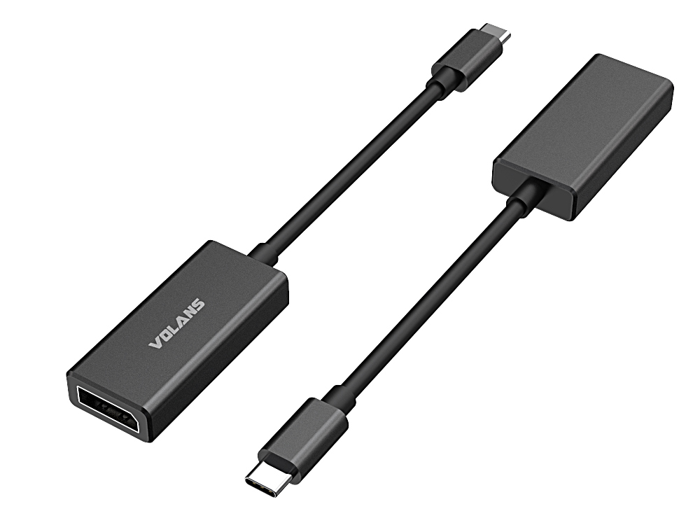 Volans VL-UCDP-8K Aluminium USB-C to DisplayPort Adapter | Display Cables