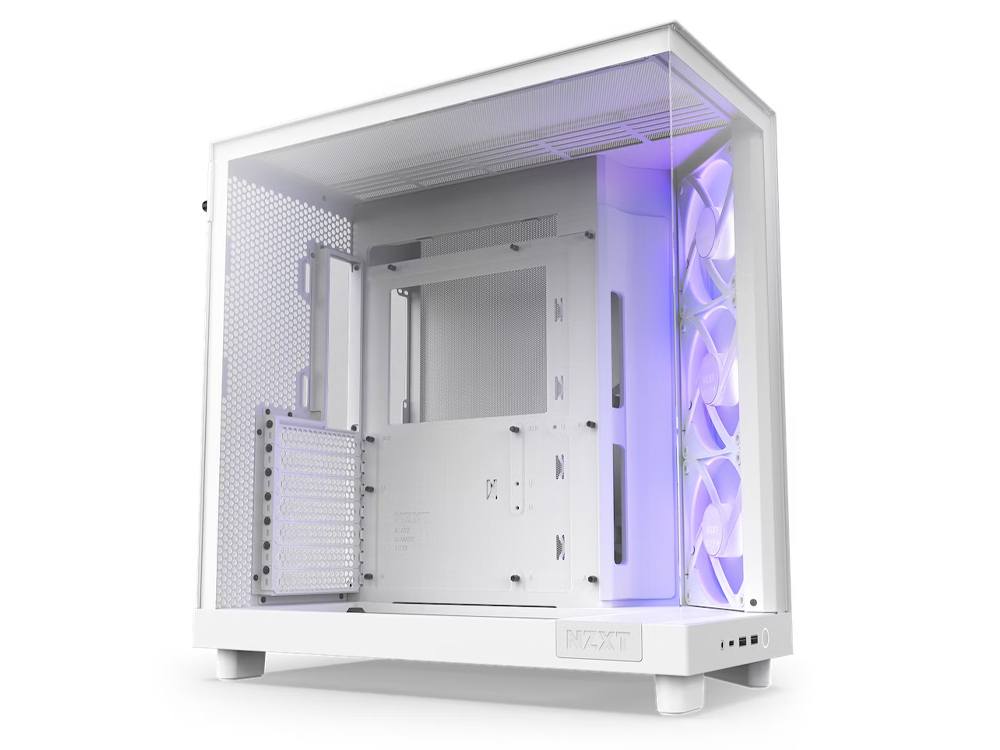NZXT H6 Flow RGB Compact Dual-Chamber Mid-Tower Airflow Case - All ...