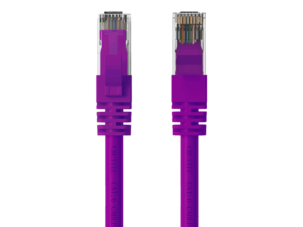 Cruxtec 2m Cat 6 Ethernet Cable - Purple | Network Cables | RC6-020-PU