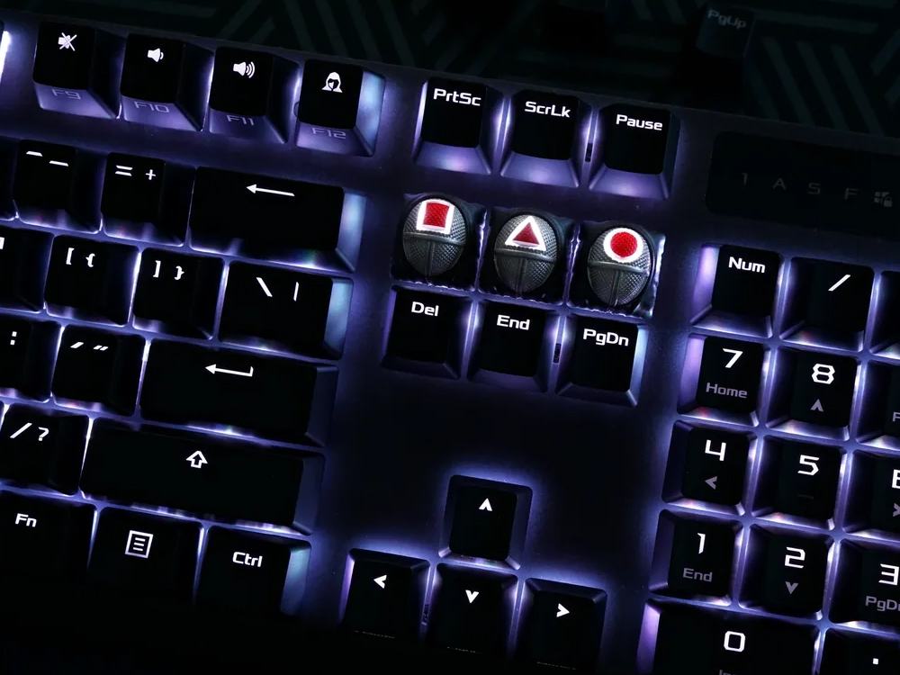 Hotkeys Project Square - Black Silver Keyboard Accessories | Fast ...