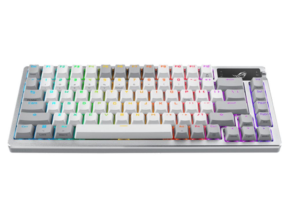 Asus ROG Azoth Wireless Snow Switch Gaming Keyboard - Moonlight White ...