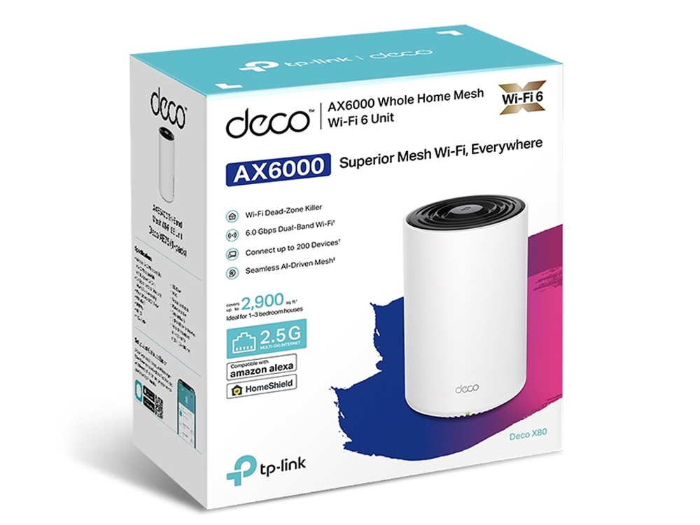 TP-Link Deco X80 AX6000 Dual-Band Mesh WiFi 6 System (2-Pack) | Routers ...