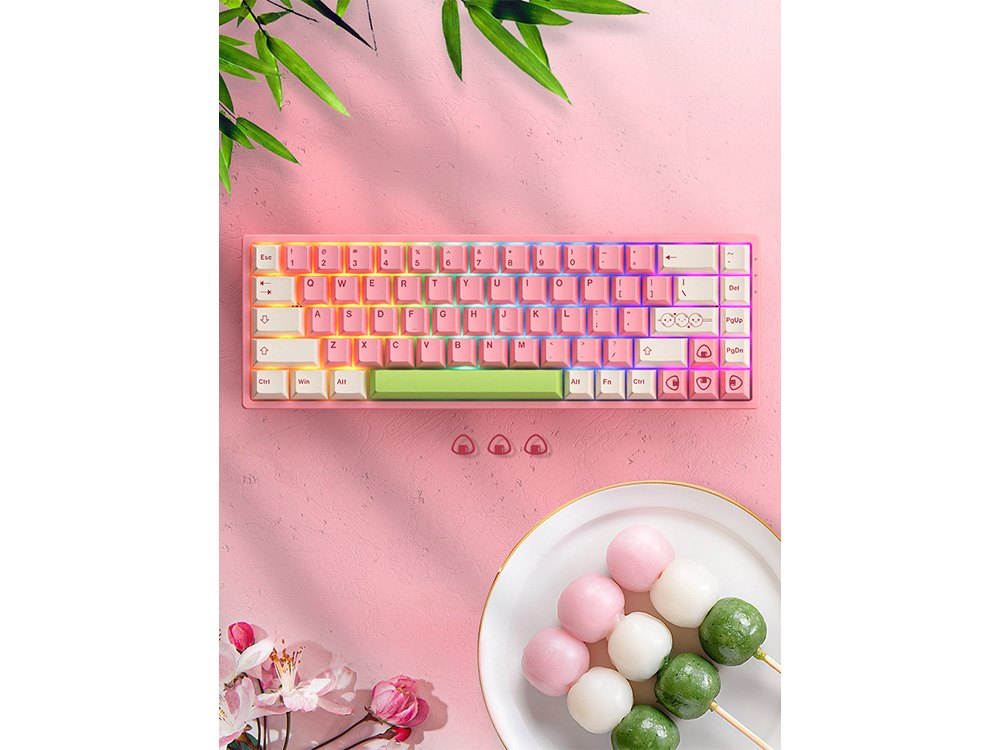 Akko Mochi & Dango 3068B Plus Multi-Mode Cream Yellow Pro Switch ...
