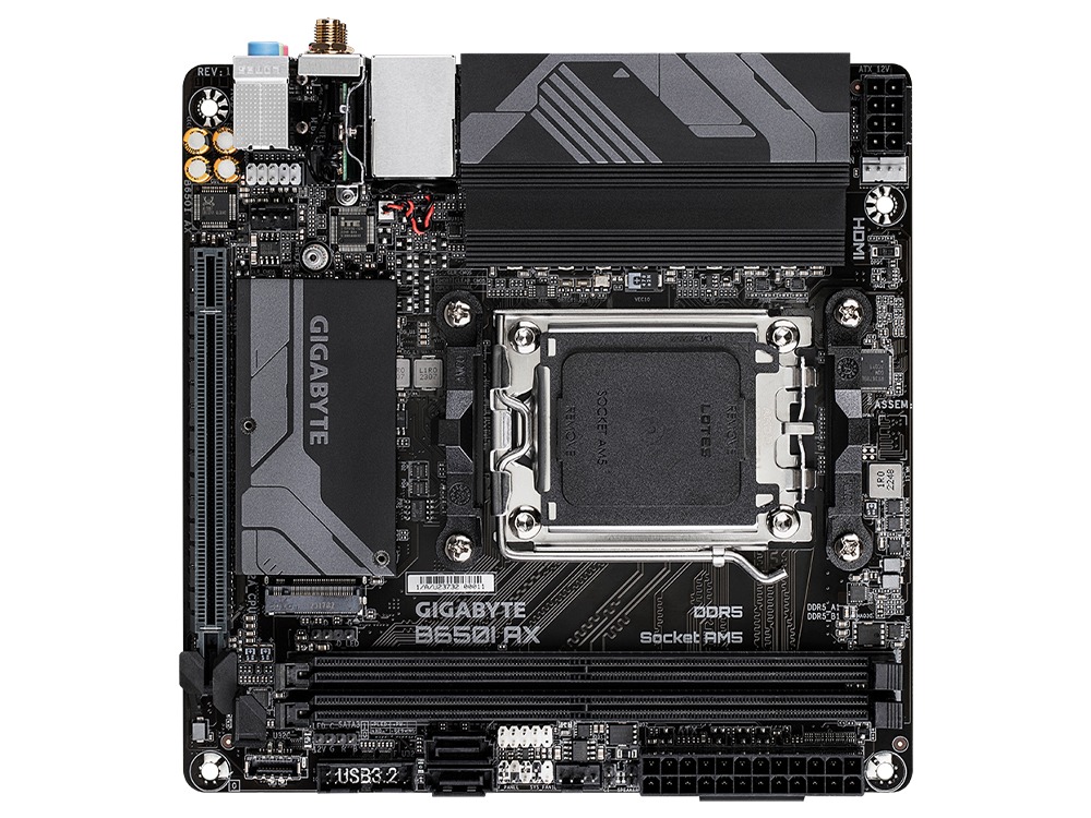 Gigabyte B650I AX AM5 Wi-Fi 6E Mini-ITX Desktop Motherboard | Gigabyte ...