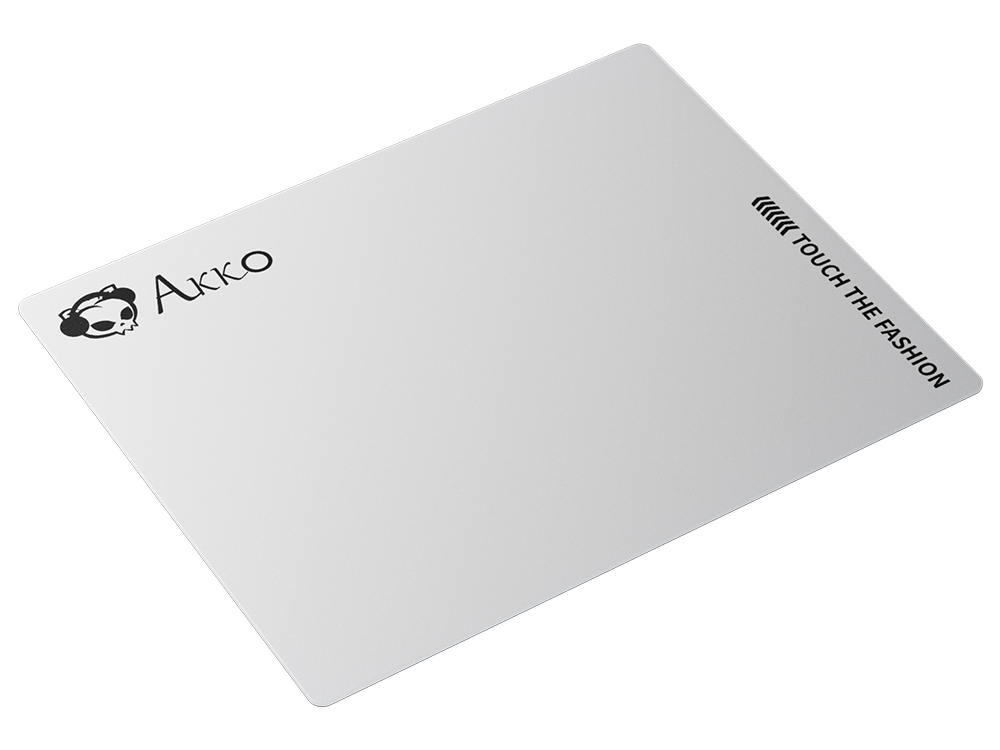 Akko Glass Gaming Mousepad - White (500 x 400mm) | Fast Delivery Australia