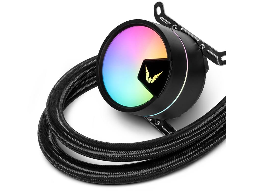 Valkyrie A240 240mm AIO Liquid Cooling with 2x 120mm A-RGB Fans - Black ...
