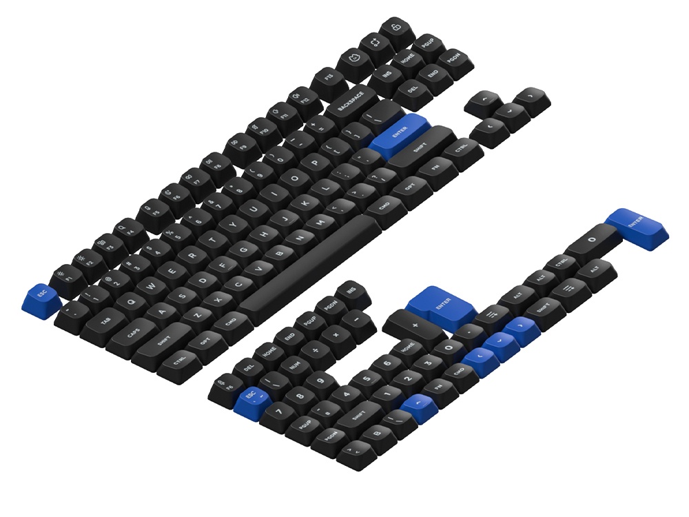 NuPhy Gem mSA Double-shot Keycaps - Mystic Indigo (137-Key) | Keyboard ...