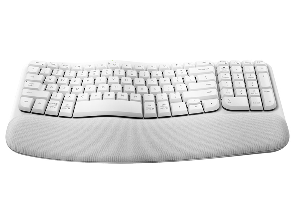Logitech Wave Keys Wireless Ergonomic Keyboard - Off-White | Fast Delivery