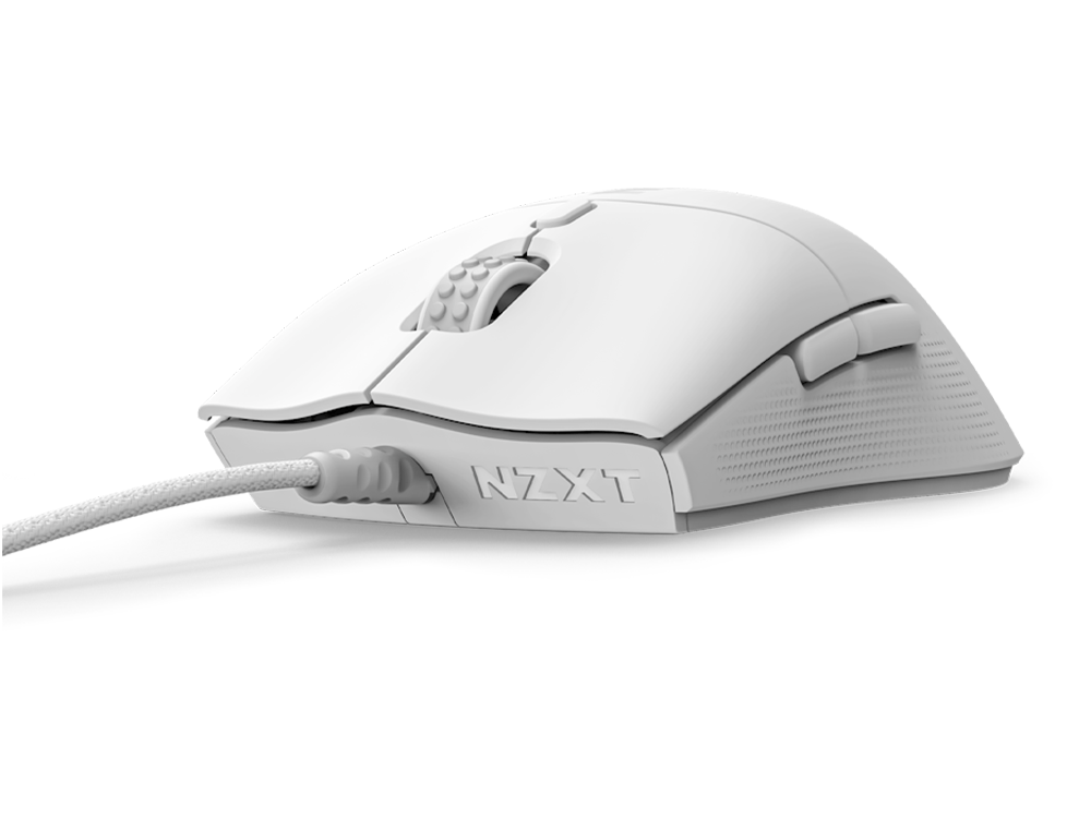 NZXT Lift 2 Symm Lightweight Symmetrical Wired Gaming Mouse - White ...
