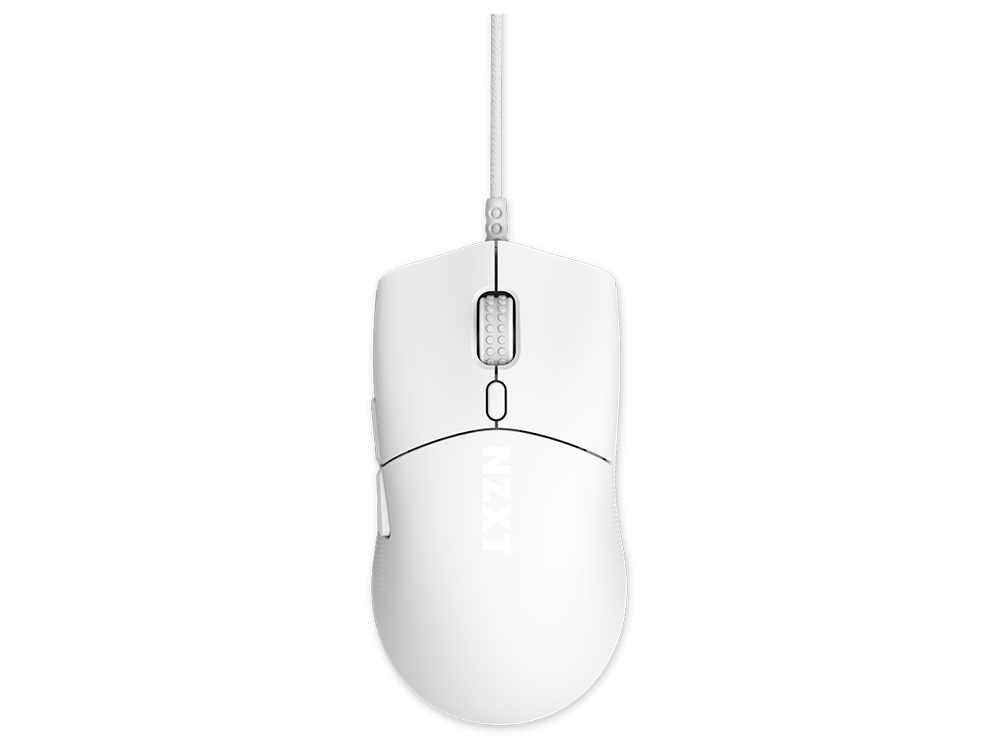 NZXT Lift 2 Symm Lightweight Symmetrical Wired Gaming Mouse - White ...
