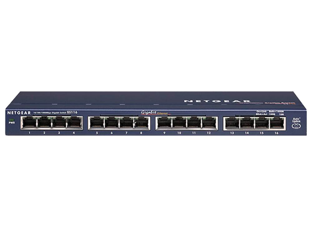 Netgear 16-Port Gigabit Ethernet Unmanaged Switch GS116AU - Fast ...