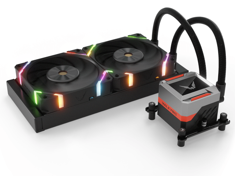 Valkyrie Syn 240 240mm 2.4" LCD All-in-one Liquid CPU Cooler - Black ...