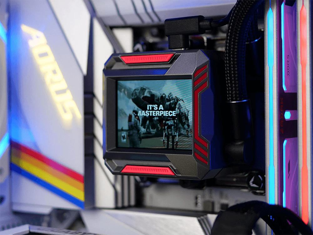 Valkyrie Syn 240 240mm 2.4" LCD All-in-one Liquid CPU Cooler - Black ...