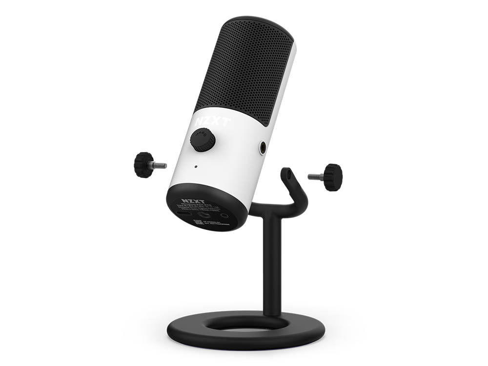 NZXT Capsule Mini Small Cardioid USB Gaming Microphone - White | Fast ...