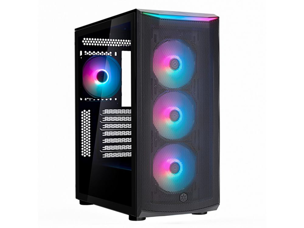 SilverStone FARA 512Z V2 Tempered Glass ATX Mid-Tower Case - Black ...