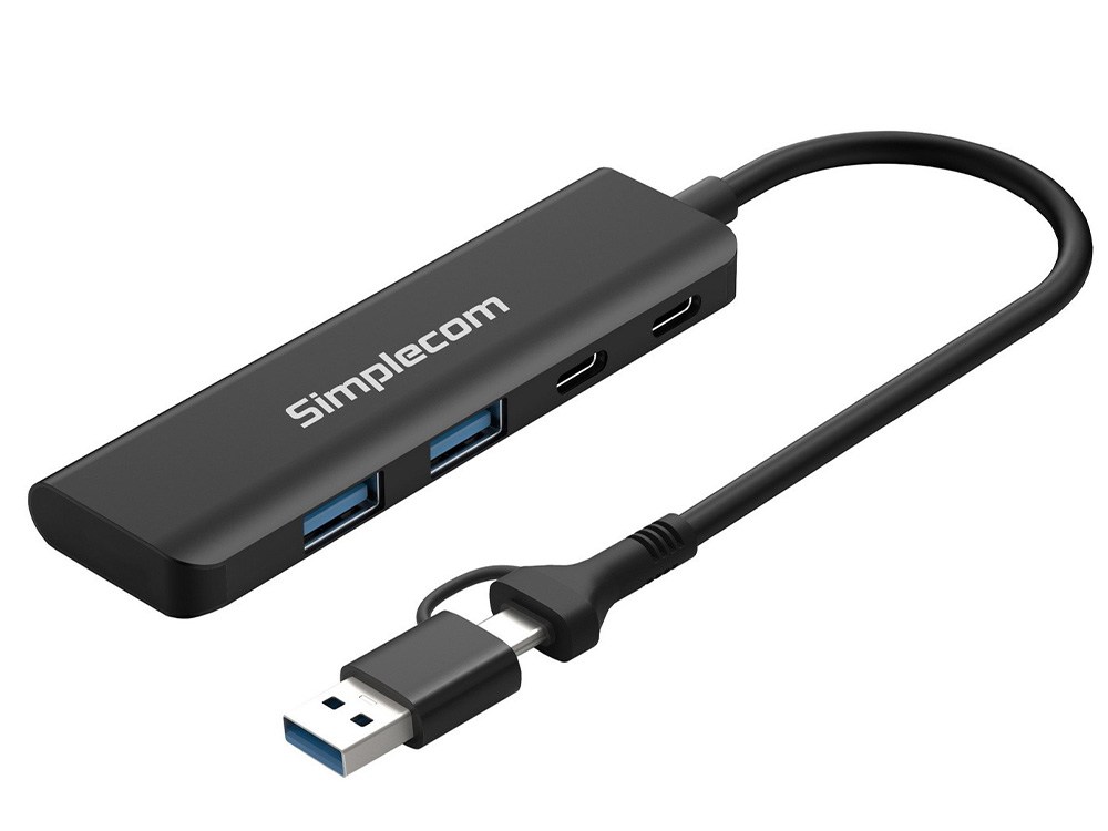 Simplecom CH385 SuperSpeed USB-A and USB-C 4-Port Combo Hub | USB ...