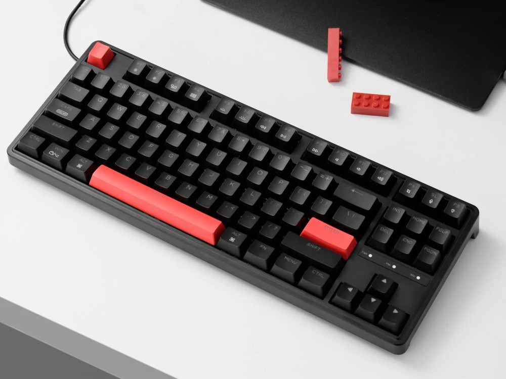 Keychron C3 Pro QMK/VIA Red Backlight Red Switch Mechanical Keyboard ...