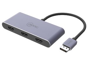 Cruxtec DisplayPort to 3 x HDMI Multi-Monitor 8K Adapter [DT3H-8K-SG]