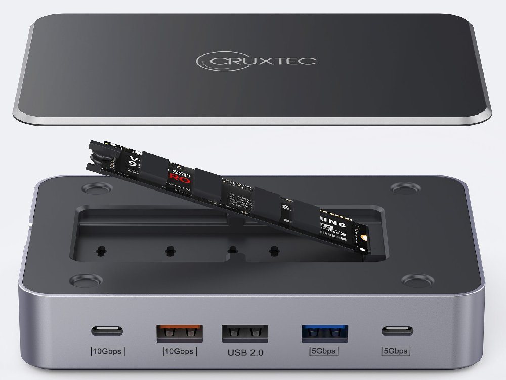 Cruxtec Universal 14-in-1 USB-C Multifunctional Docking Station with ...