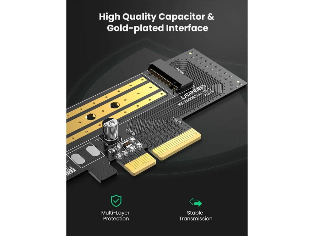 Ugreen CM302 M.2 NVME to PCI-E 3.0 ×4 Express Card Adapter – Support ...