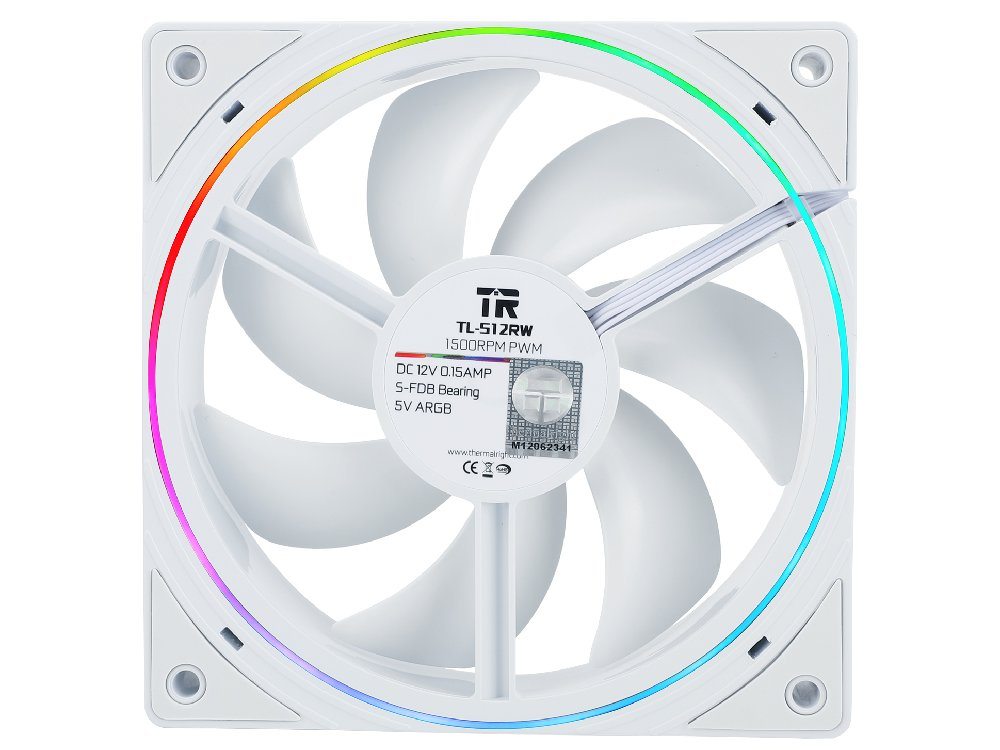 Thermalright TL-S12RW ARGB 120mm Reverse Fan - White [TL-S12RW]