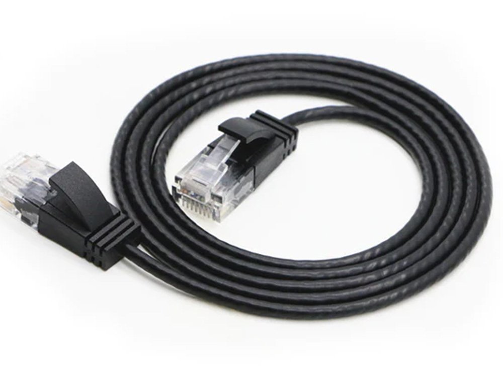 Cruxtec RF6A 2m Ultra-Thin CAT6A U/UTP 28AWG Ethernet Cable - Black ...