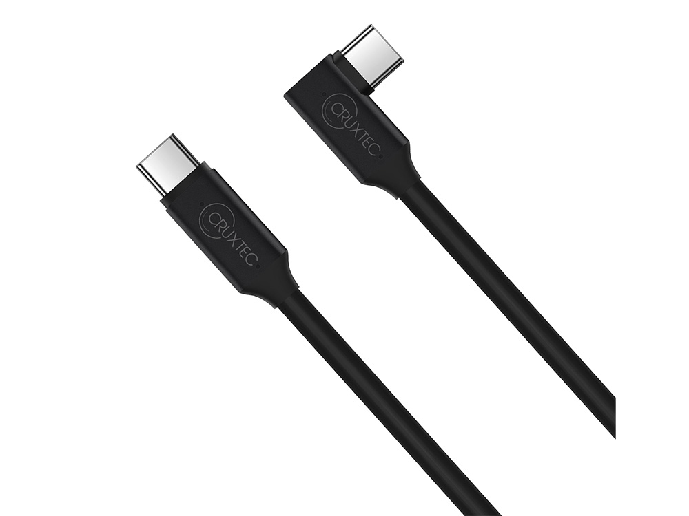 Cruxtec VSC 5m Optical Fiber USB-C to USB-C 90° Angle VR Cable [VSC-05-BK]