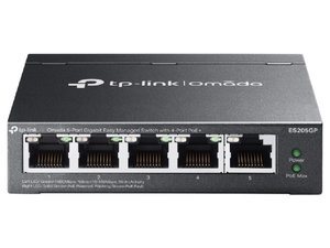TP-Link ES205GP Omada 5-Port Gigabit Easy Managed Switch with 4-Port ...