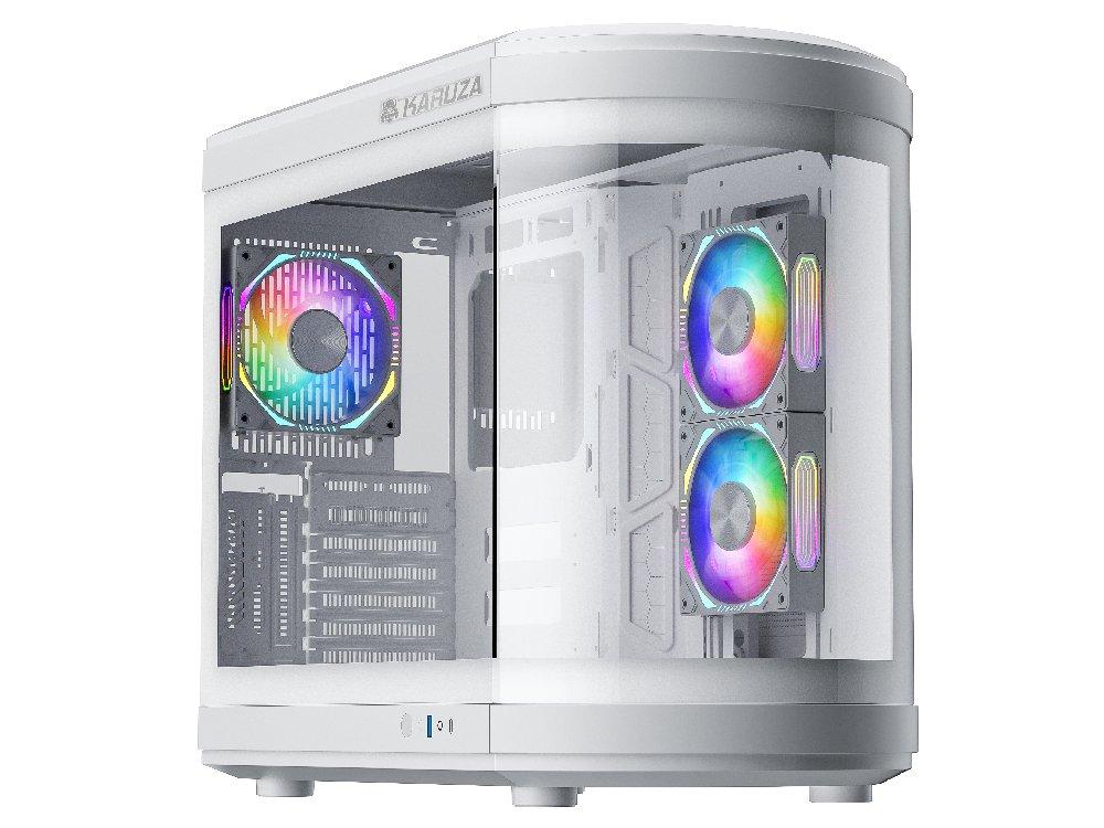 Karuza WJ Pro Mid-Tower ATX Gaming Case - White [STC-WJ-Pro-WHT]