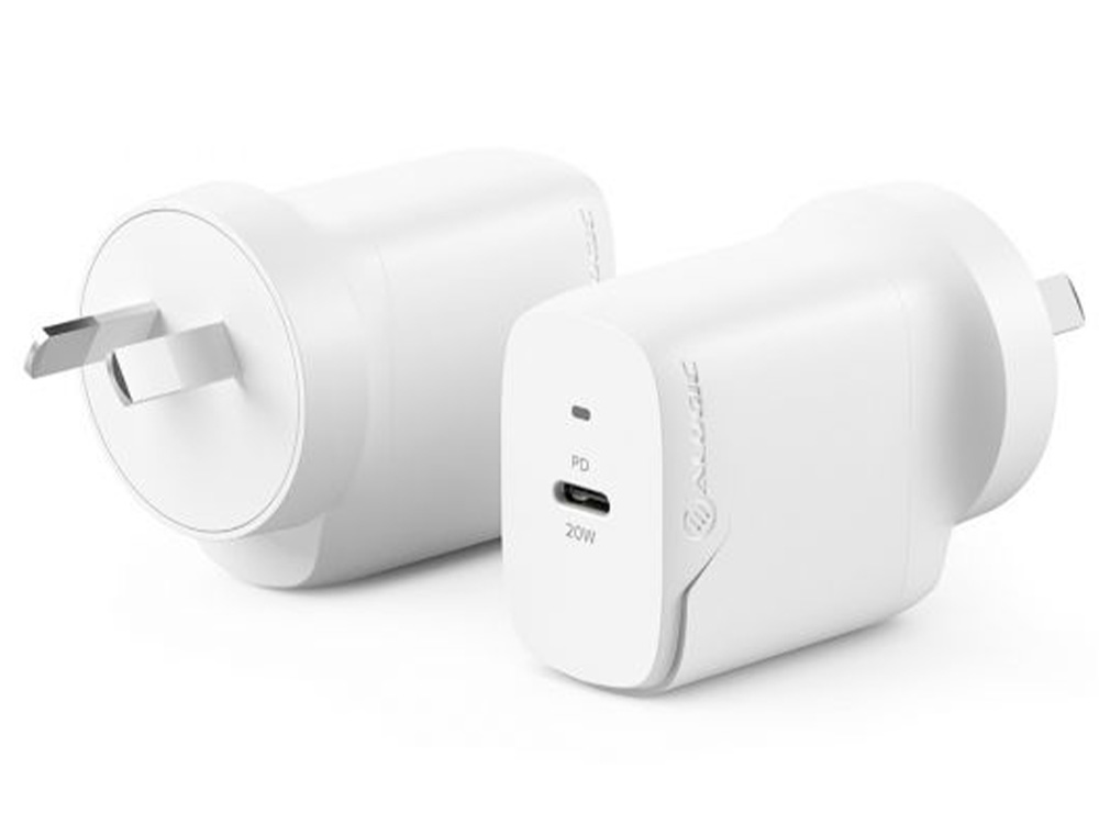 Alogic 1X20 Rapid Power 20W USB-C Wall Charger with 1m Charging Cable ...