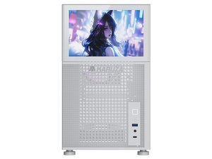 Karuza STC-WJ004-LG Mini Tower Gaming Case with LCD - White [STC-WJ004 ...