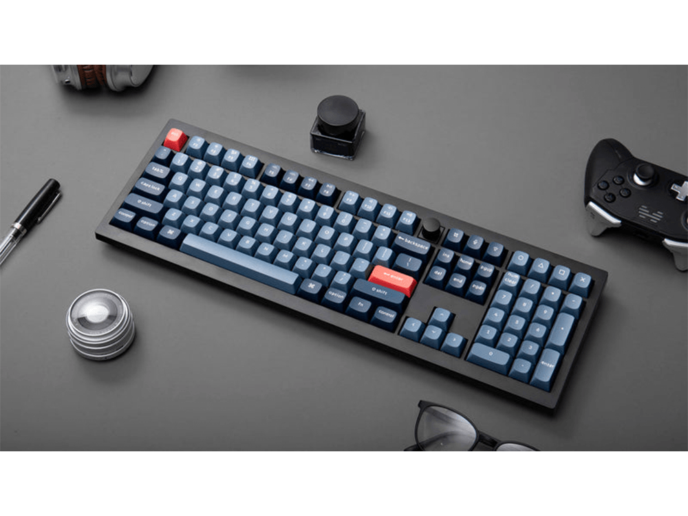 Keychron V6 Max QMK/VIA RGB Wireless Silent Red Switch Mechanical ...
