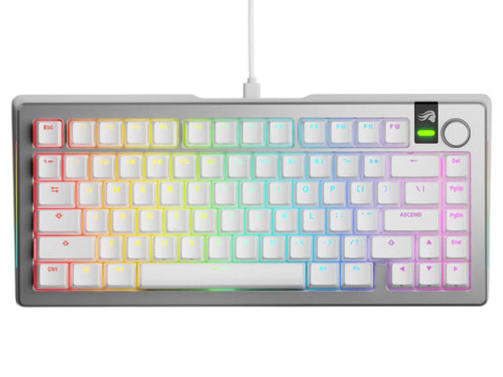 Glorious GMMK 3 PRO 75% Pre-Built Wired Fox Switch Mechanical Keyboard ...