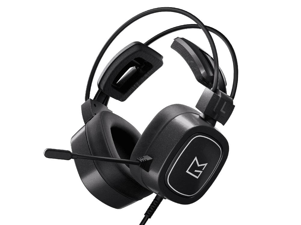 Akko MonsGeek MA01 RGB 7.1 Virtual Surround Sound Wired Headset - Classic Space Gray [6925758630511]